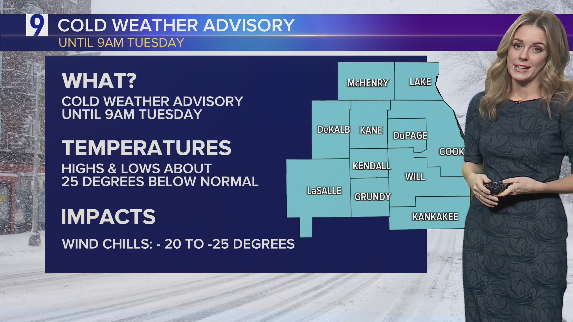 Monday forecast: Cold Weather Advisory for Chicagoland, wind chills ...