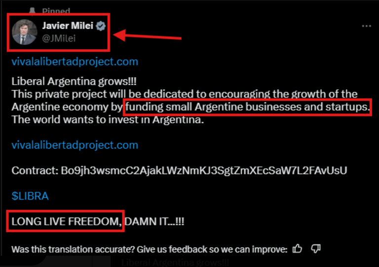 Javier Milei rischia l'impeachment dopo aver appoggiato il rug pull di ...