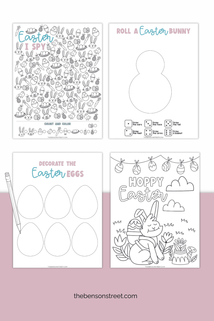 FREE Easter Activity Pages Printable for Kids Printable Pack