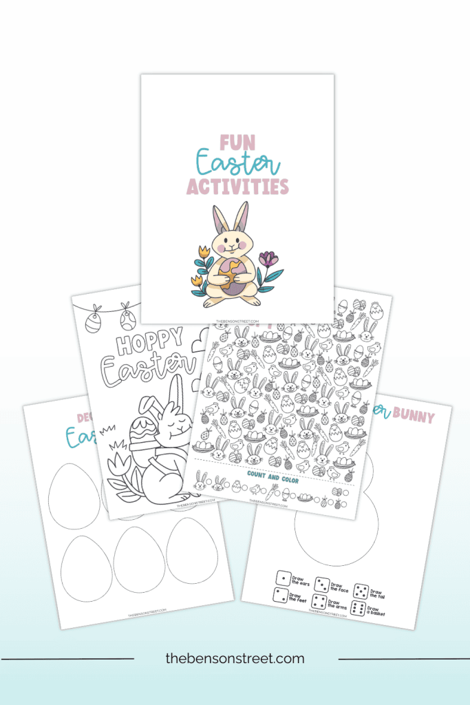 FREE Easter Activity Pages Printable for Kids Printable Pack