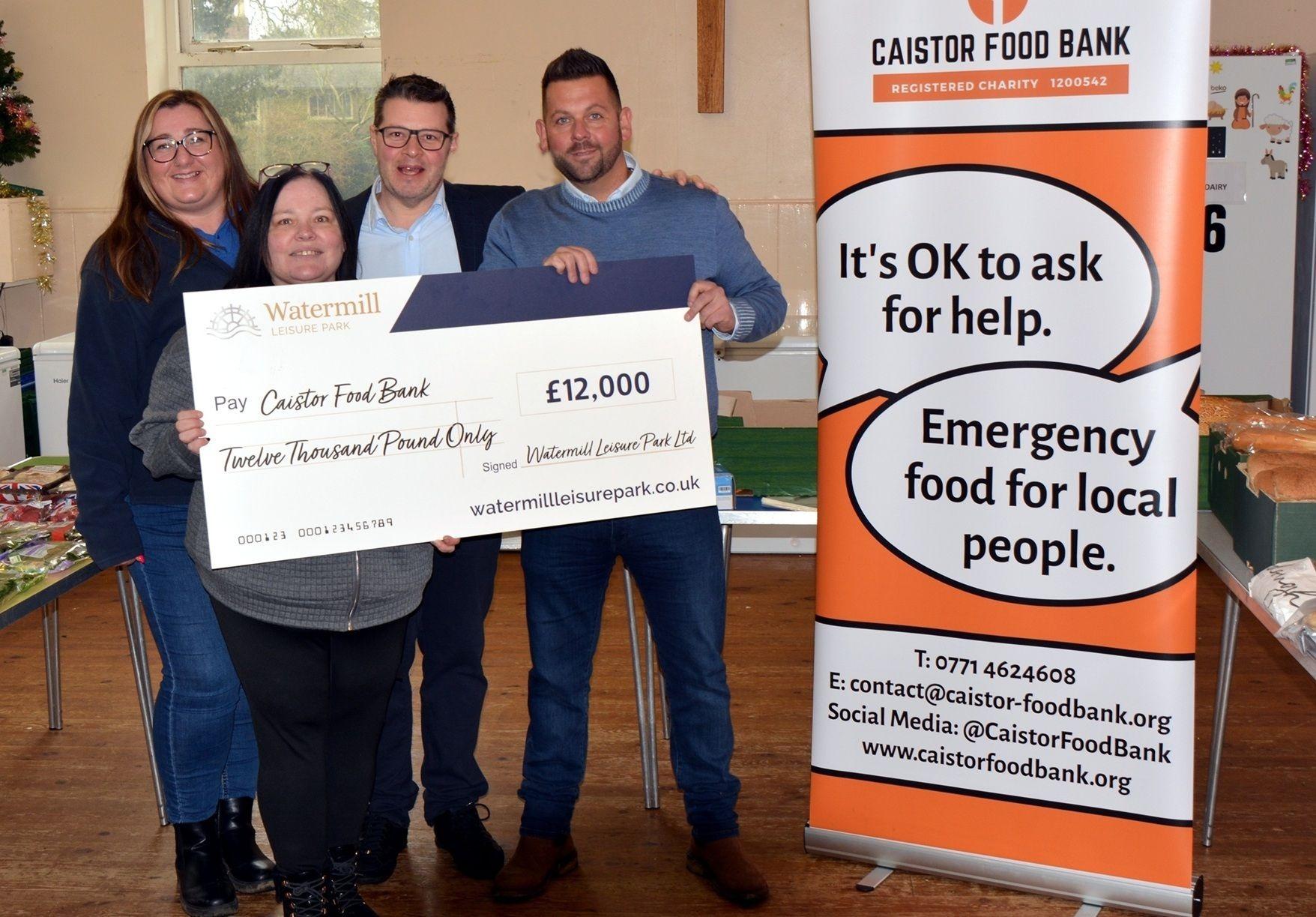 Caistor Food Bank stays afloat thanks to holiday park's £12,000 lifeline