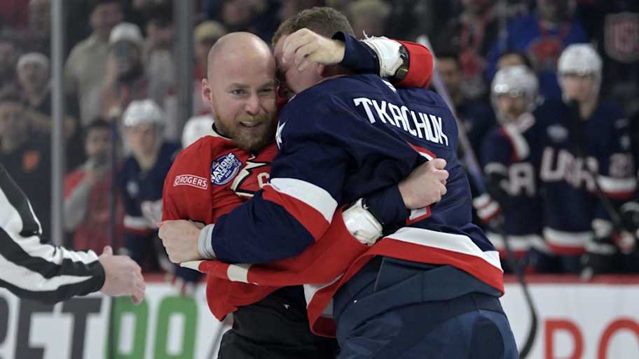 UFC legend introduces Team Canada, 4 Nations hockey game vs. USA opens ...