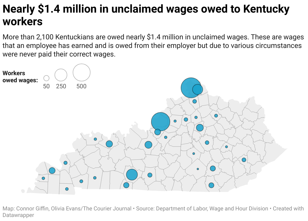 Kentucky workers are owed nearly $1.4 million in wages. Here's how to ...