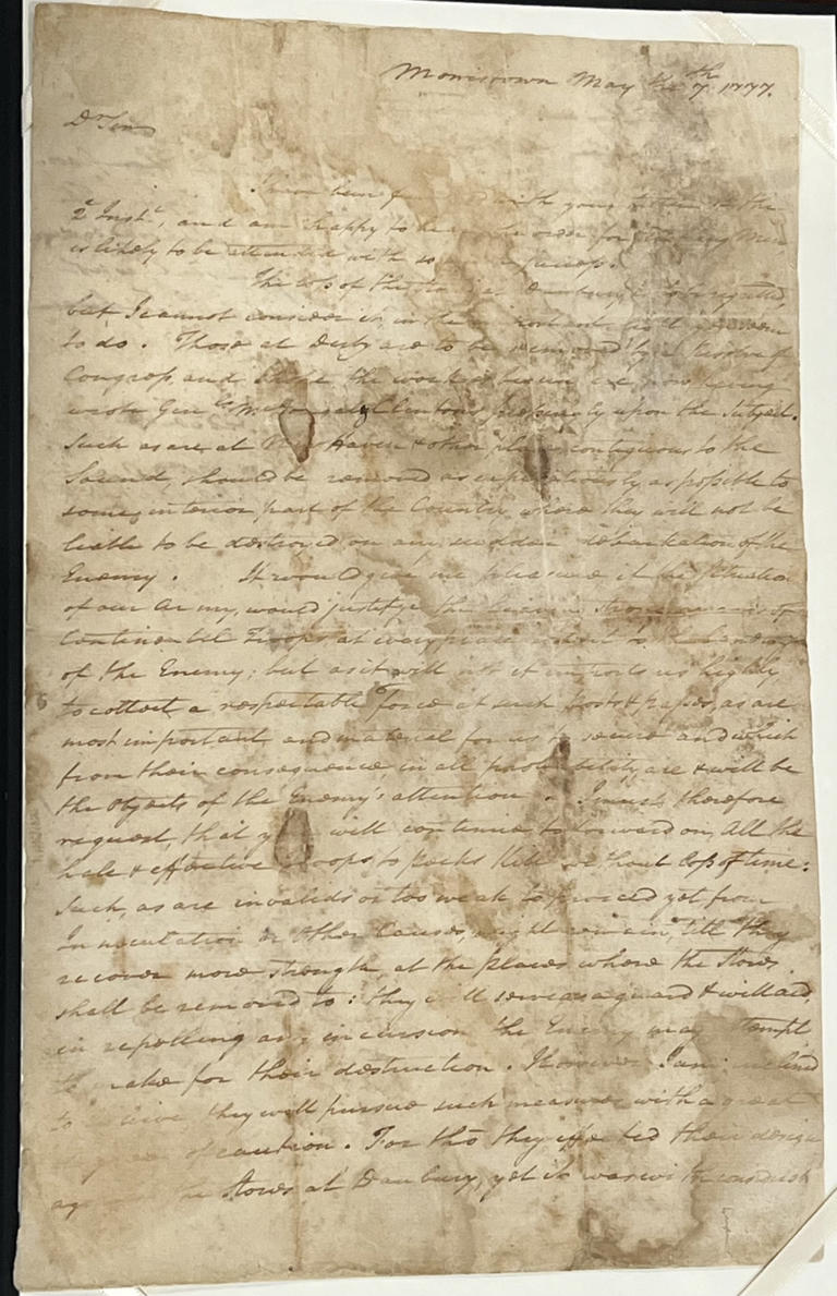 Rare 240-year-old George Washington war letter comes up for sale