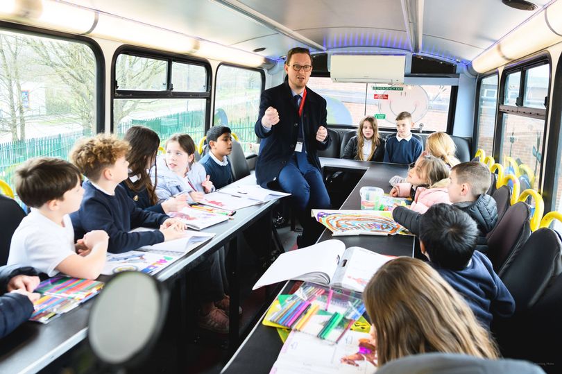 Double-decker bus gets a second life as Bristol school classroom