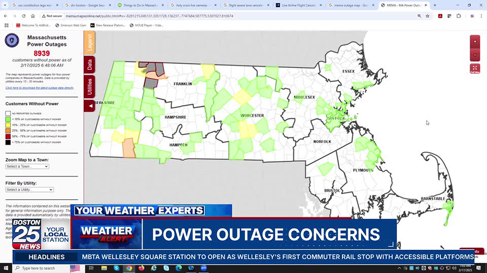 Power outages in Mass., flights impacted at Logan Airport as damaging ...