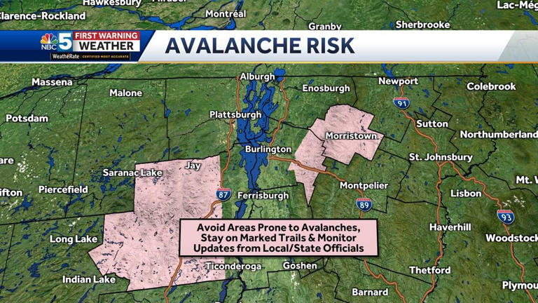 Avalanche risk issued for parts of the North Country, Vermont