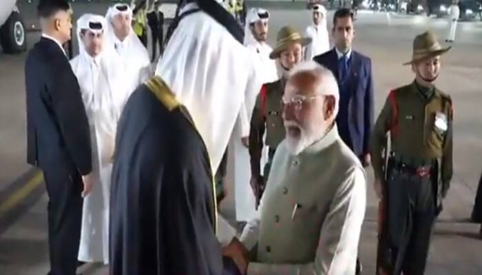 In a rare gesture, PM Modi receives Qatar Emir at airport (WATCH)