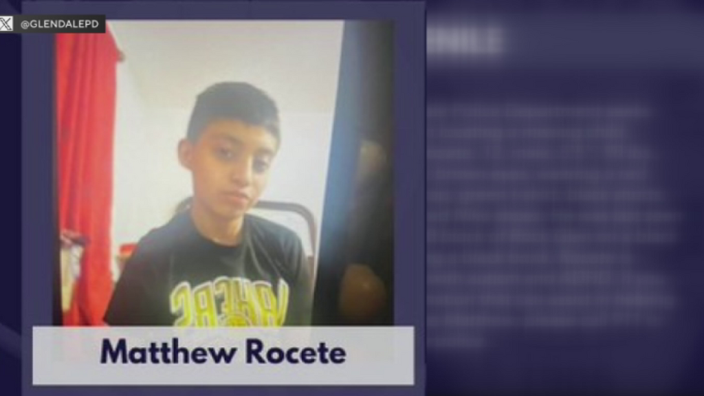 Missing 12-year-old Glendale boy found safe