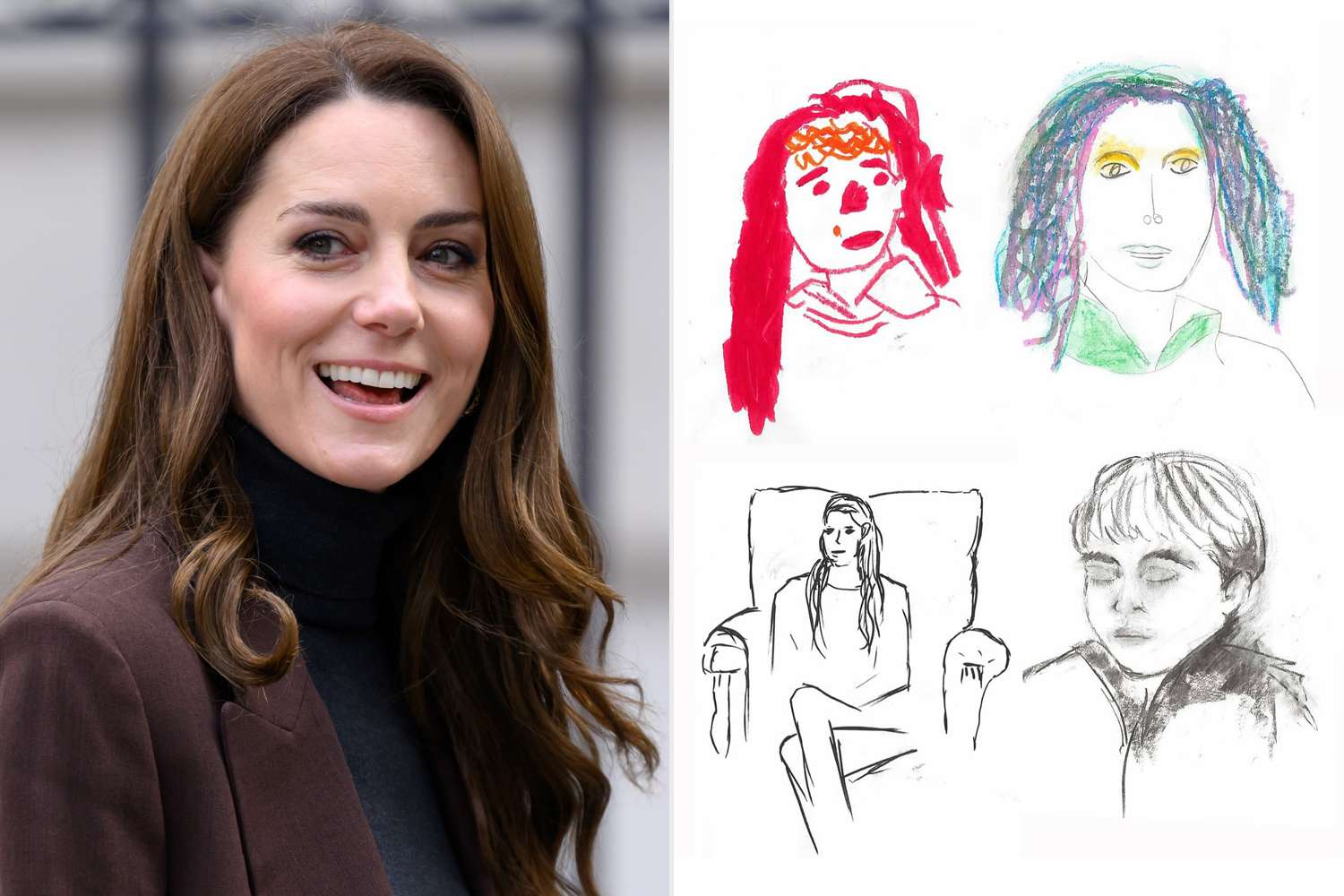 Kate Middleton Shares Impressive Hand-Drawn Portraits by Prince George ...