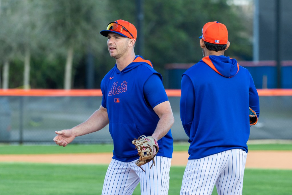 Pete Alonso reports to Mets spring training after landing two-year deal