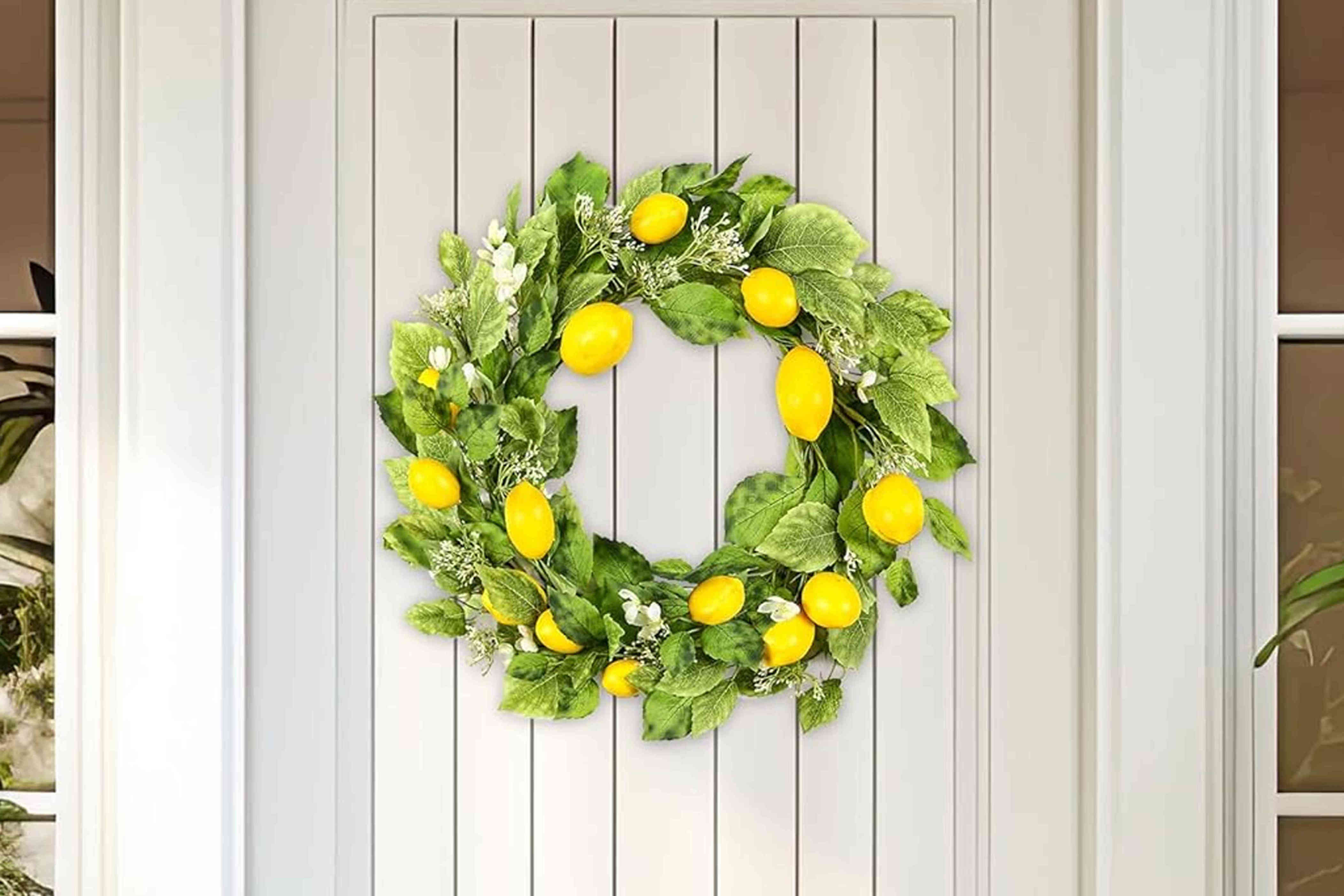 Our Favorite Spring Wreaths Are Bursting with Cheery Faux Flowers for ...