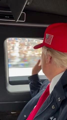 Trump’s adorable granddaughter Caroline waves to supporters from ...