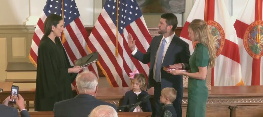 James Uthmeier swears in as Attorney General of Florida