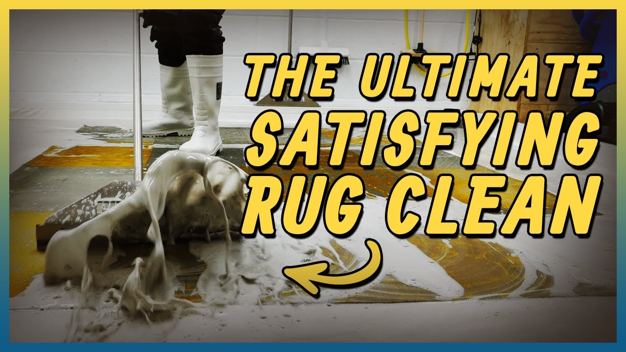Rug has NEVER been cleaned ! GREY SLUDGE pours out