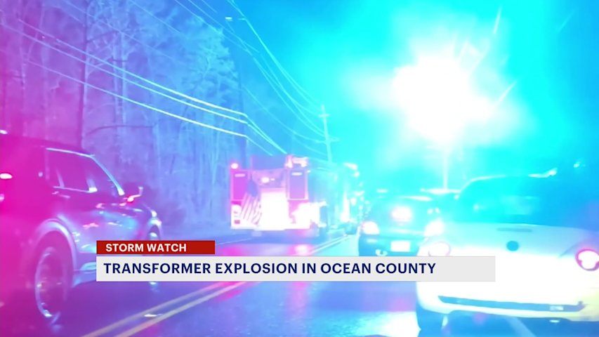 Transformer explosion on Route 9 in Ocean Township caught on video