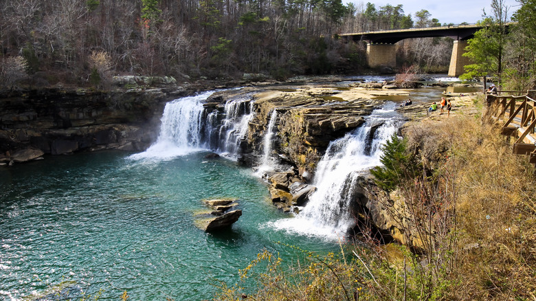 One Of Alabama's Most Beautiful Waterfalls Flows Into A Perfect ...