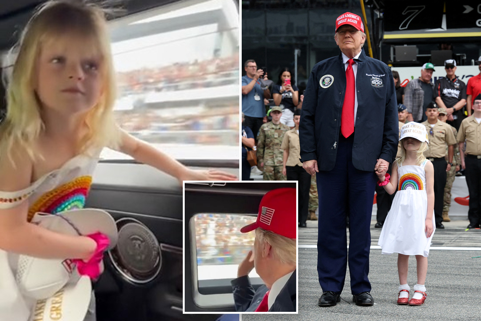 Trump’s adorable granddaughter Caroline waves to supporters from ...