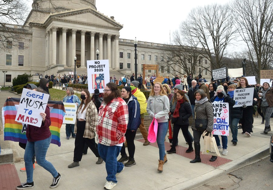 Crowds gather at DC’s Union Square for 50501 protest