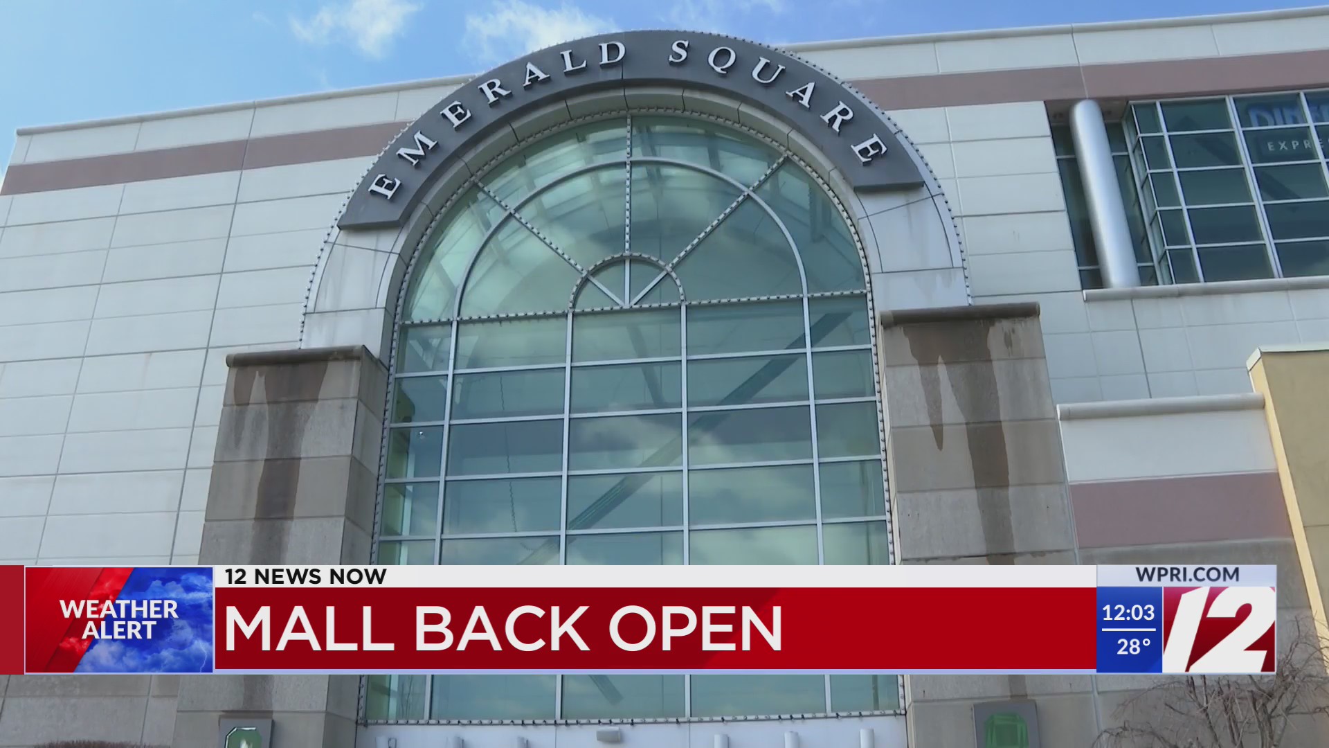 Emerald Square Mall reopens after roof leaks