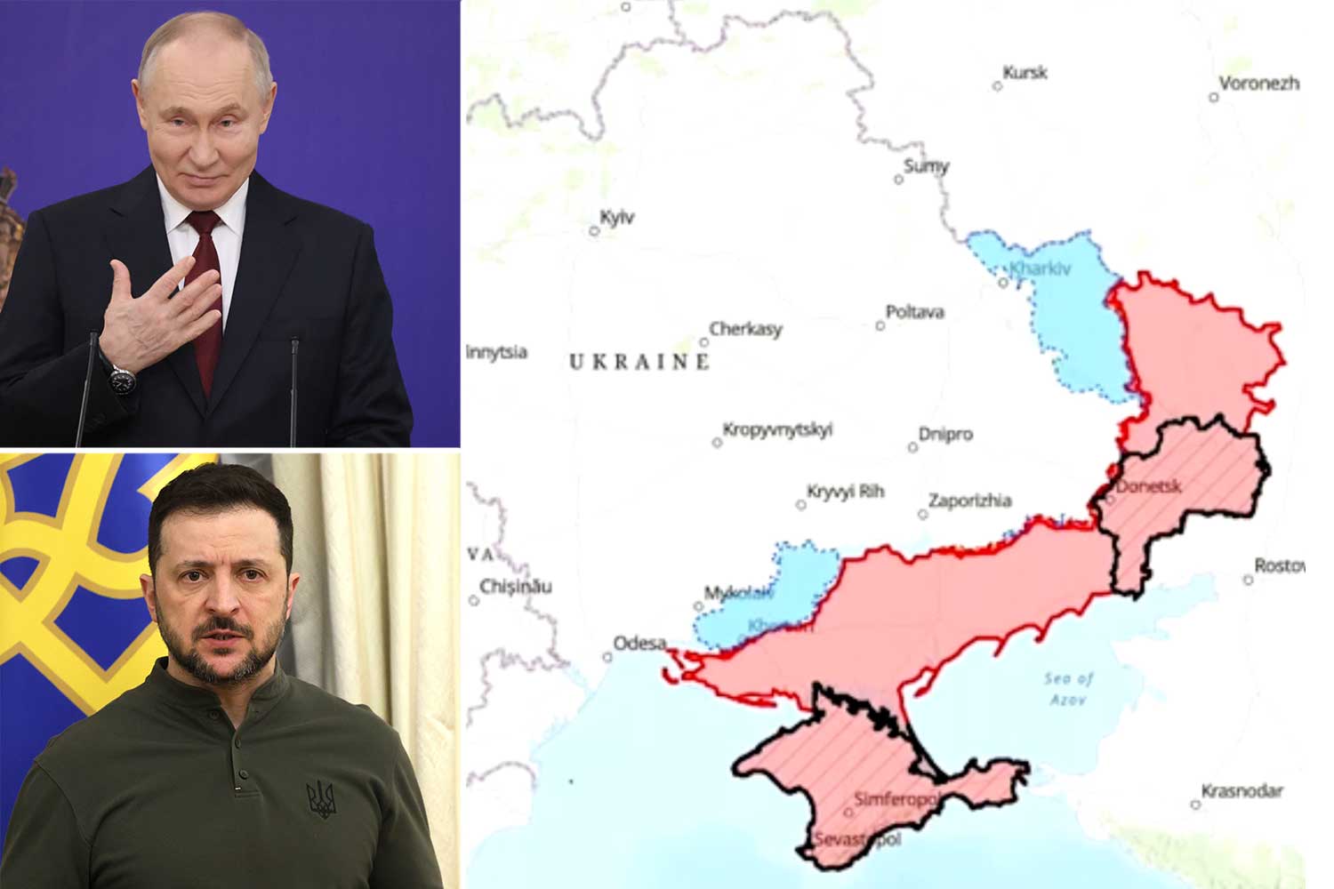 Ukraine war maps show how much land Russia has taken