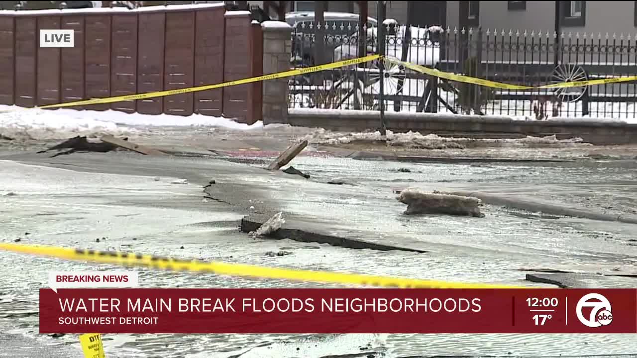 Cleanup and rescue efforts underway in Southwest Detroit