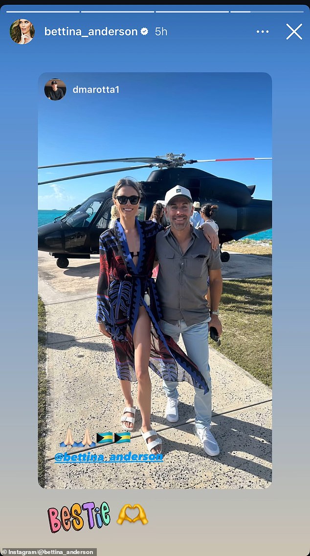 Don Jr. and Bettina Anderson enjoy Valentine's Day island getaway