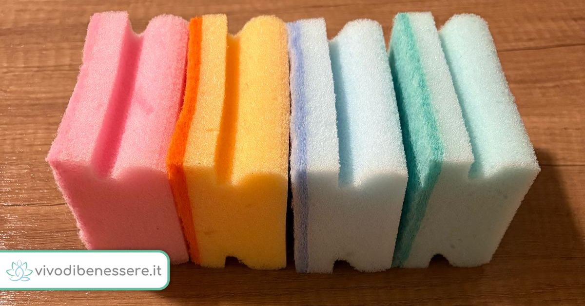 Le spugne da cucina sono colorate per un motivo e io le usavo nel modo ...