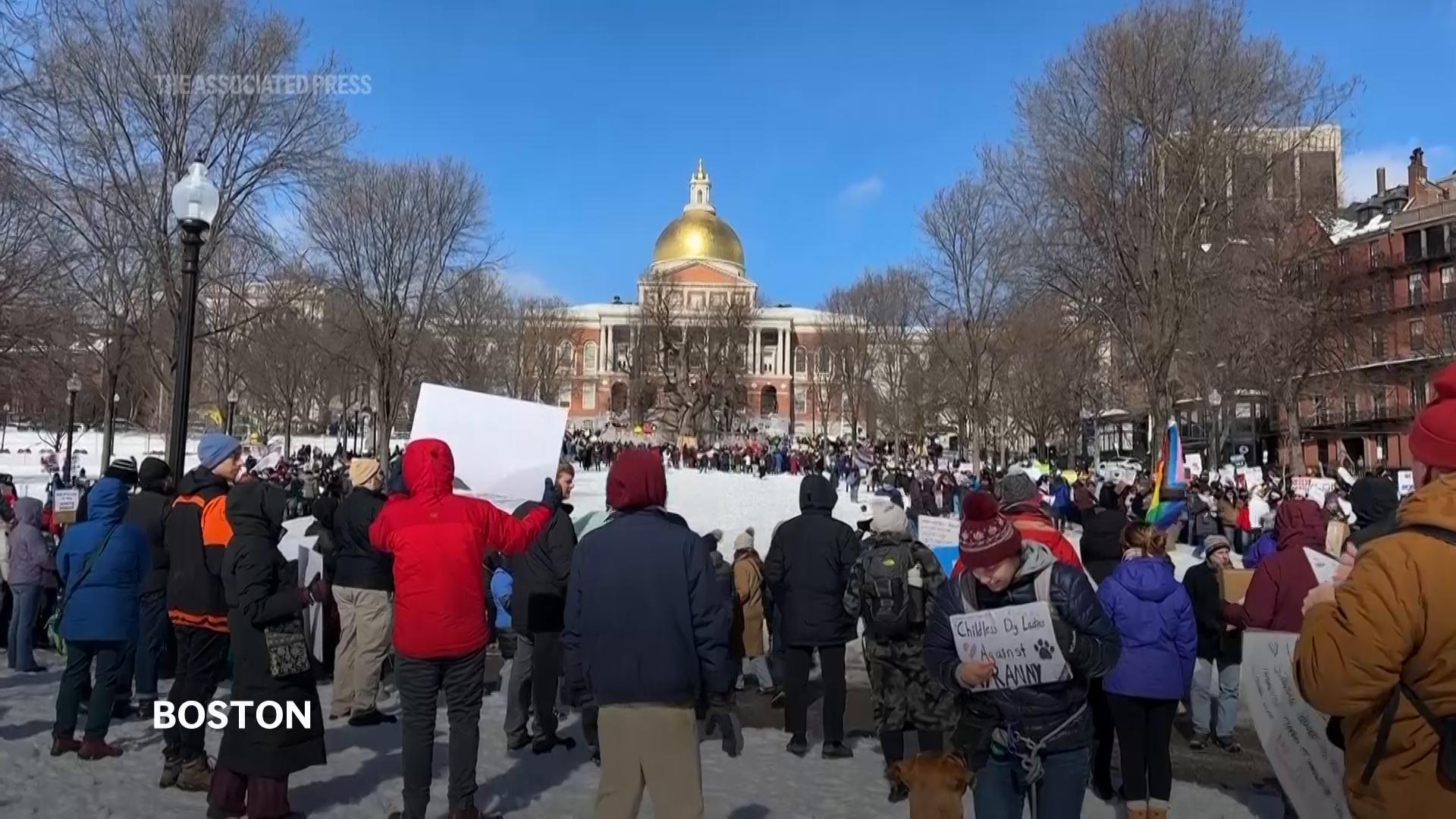 'No kings on Presidents Day' rings out from holiday protests against ...