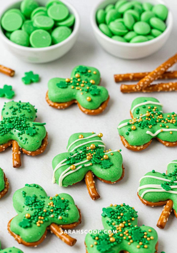 St. Patrick's shamrock pretzels recipe