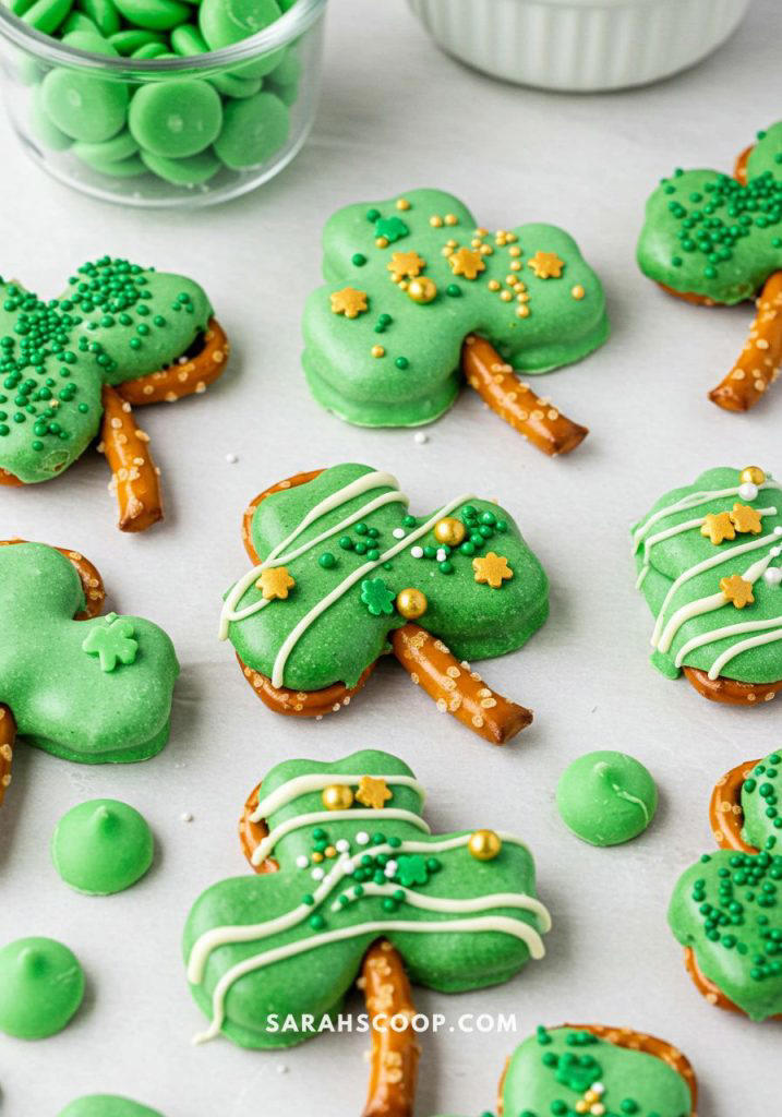 St. Patrick's shamrock pretzels recipe