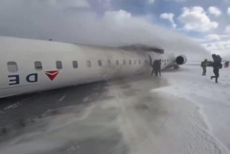 Delta Plane Crashes At Toronto’s Pearson Airport, Emergency Crews Respond
