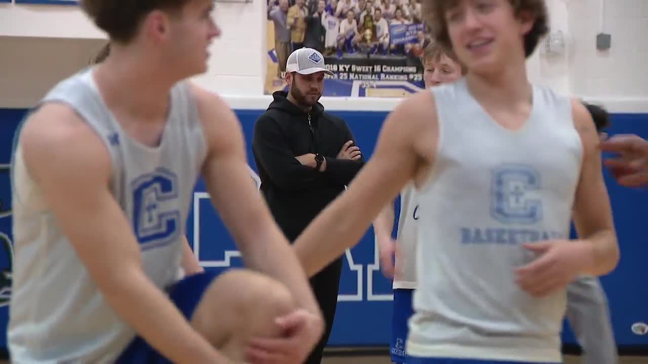 Covington Catholic's Jake Thelen grateful to coach at alma mater