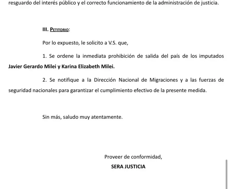 Solicitan que Javier y Karina Milei no puedan salir del país en el marco del ‘Criptogate’