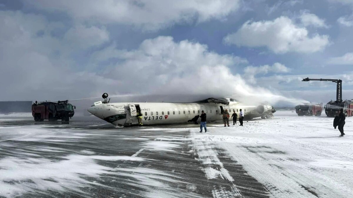 Delta Air Lines plane crash at Toronto Pearson Airport leaves three ...