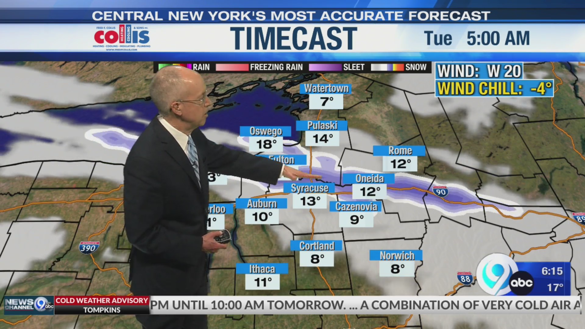 Storm Team Forecast: 6 pm Monday February 17th