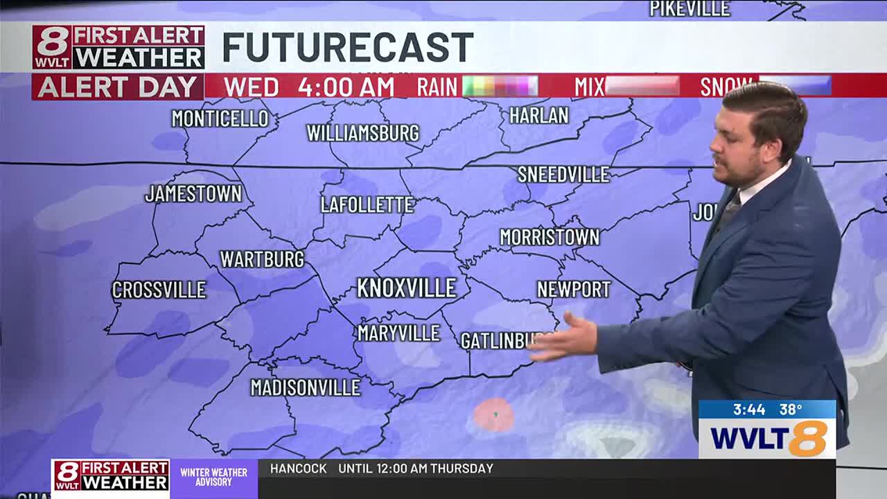 Cold for now, with a WVLT First Alert Weather Day as snow arrives