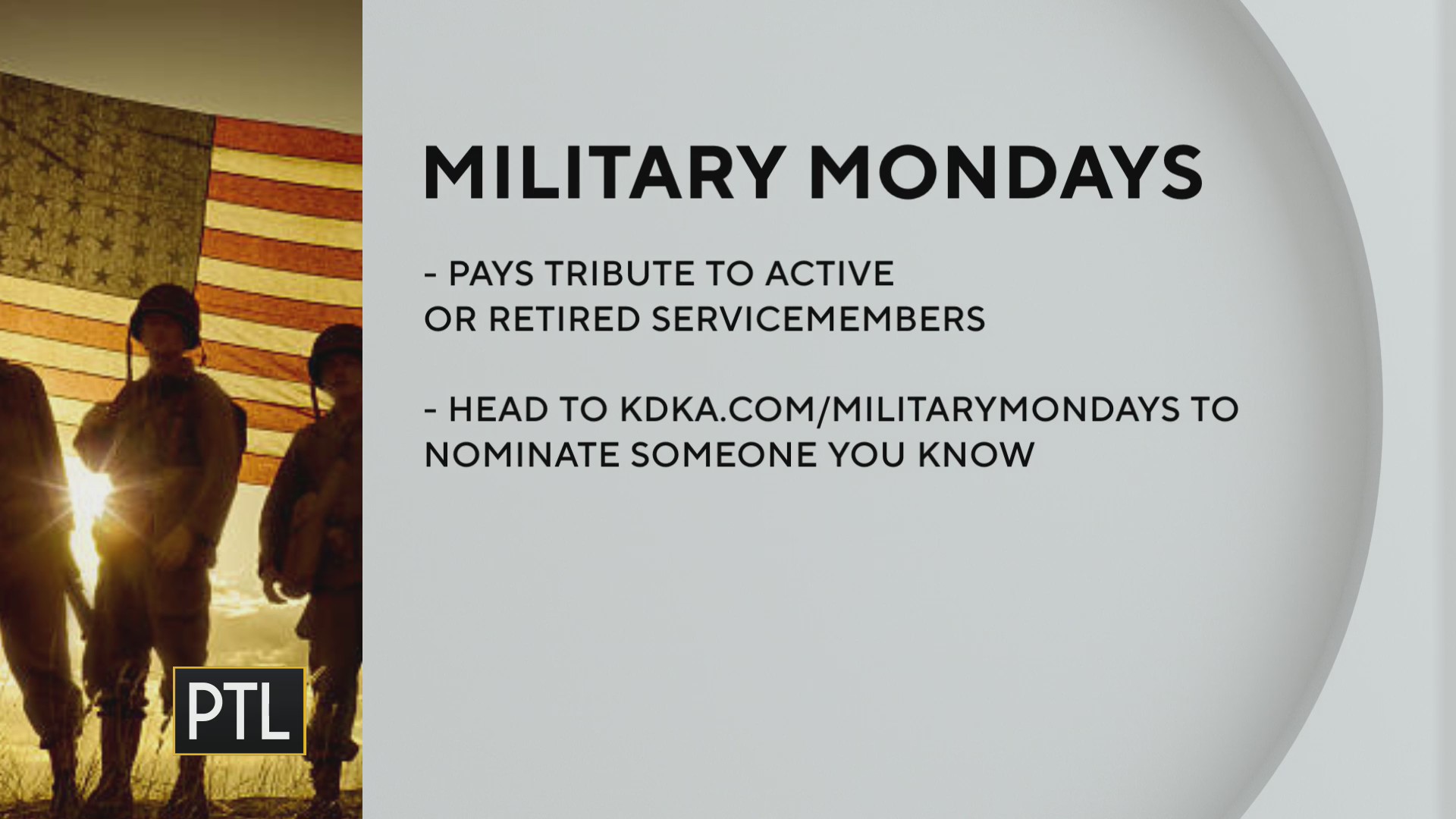 Something Good: Military Mondays