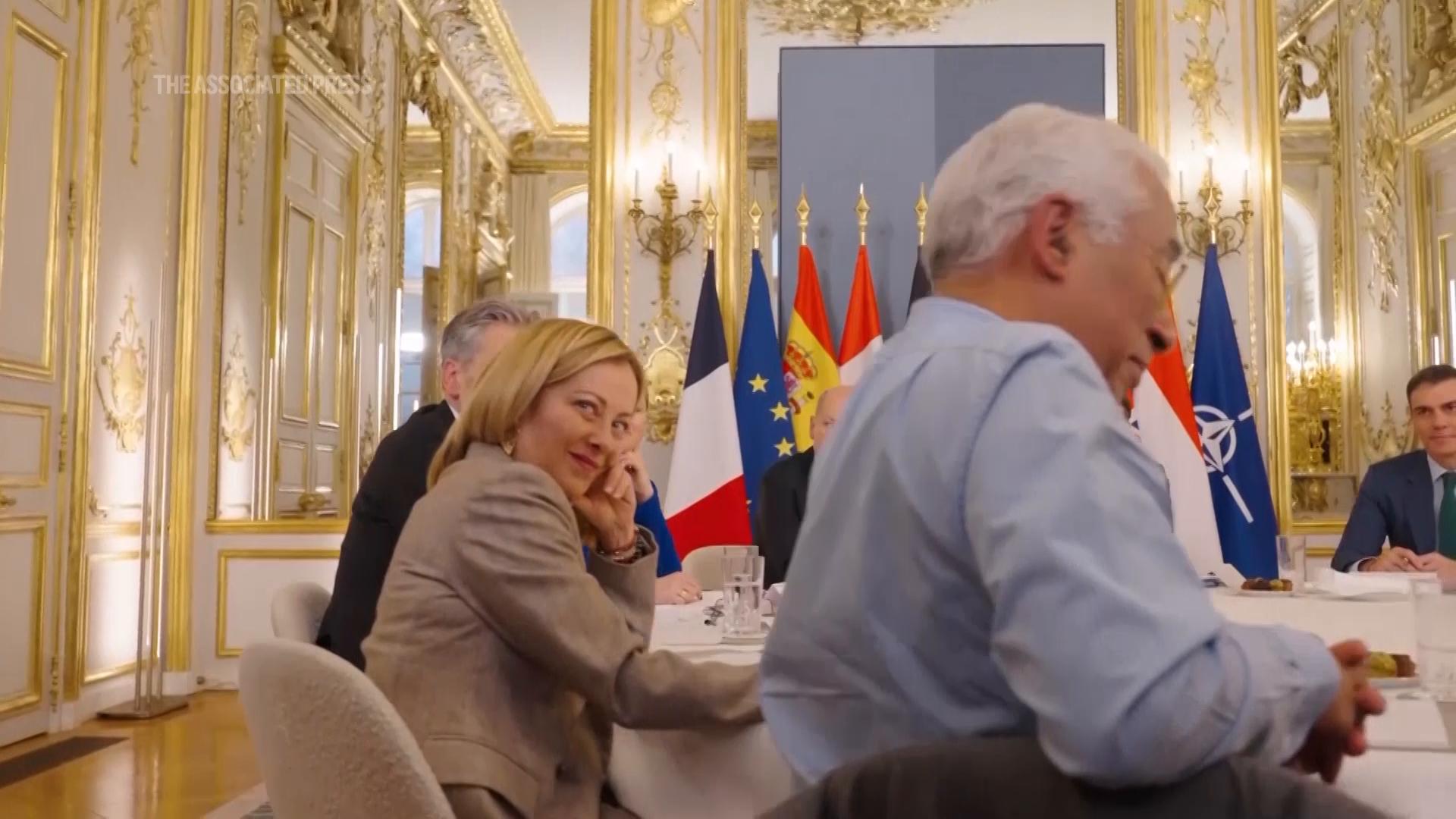 European leaders meeting in Paris insist they want a say in talks to ...