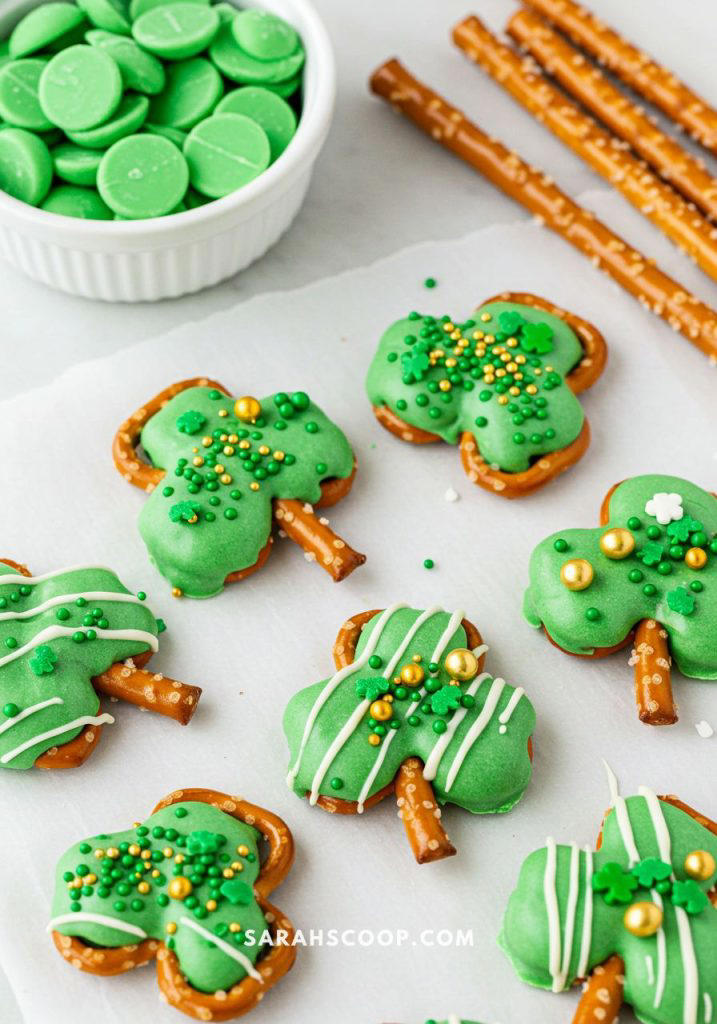 St. Patrick's shamrock pretzels recipe