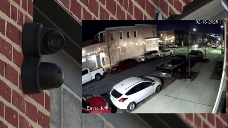 Surveillance captures suspects ditch vehicle after hit-and-run crash