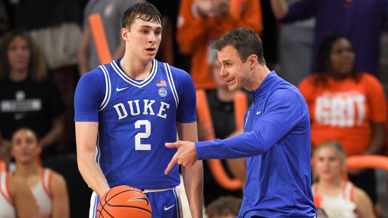 Duke head basketball coach John Scheyer opens up on Cooper Flagg's ...