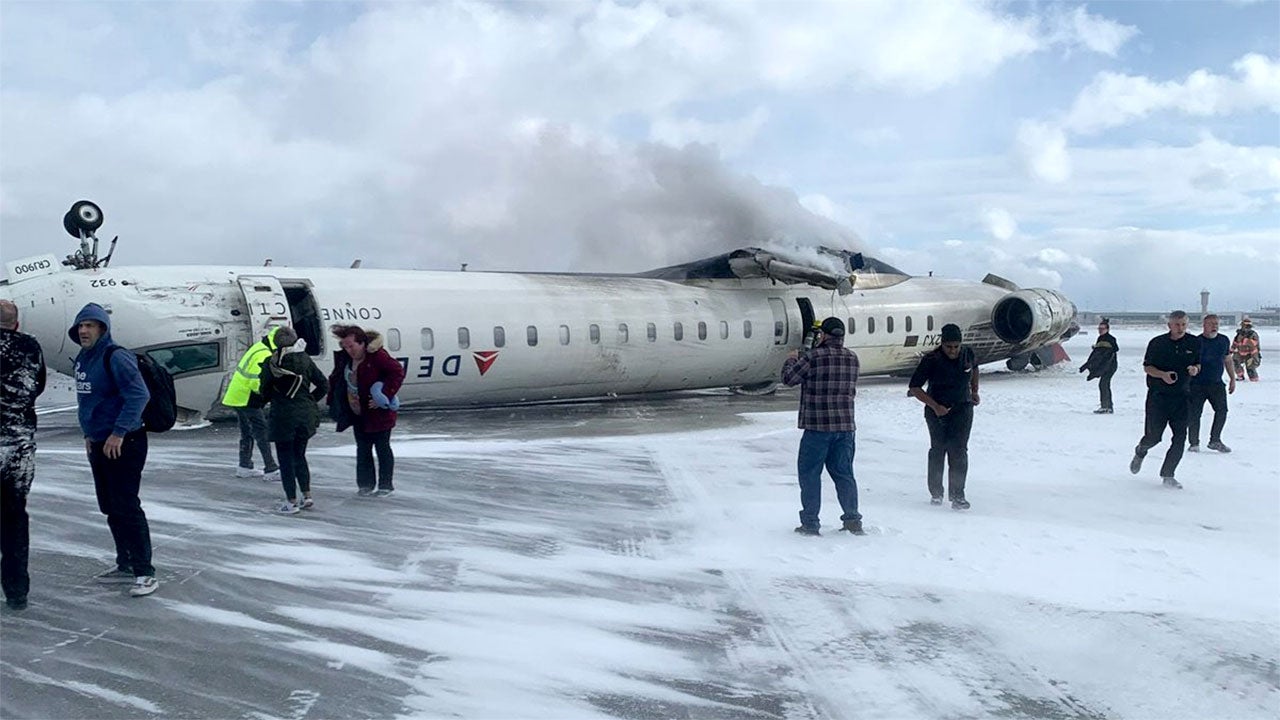 Delta flight from Minnesota crash lands upside down in Toronto amid 40 ...