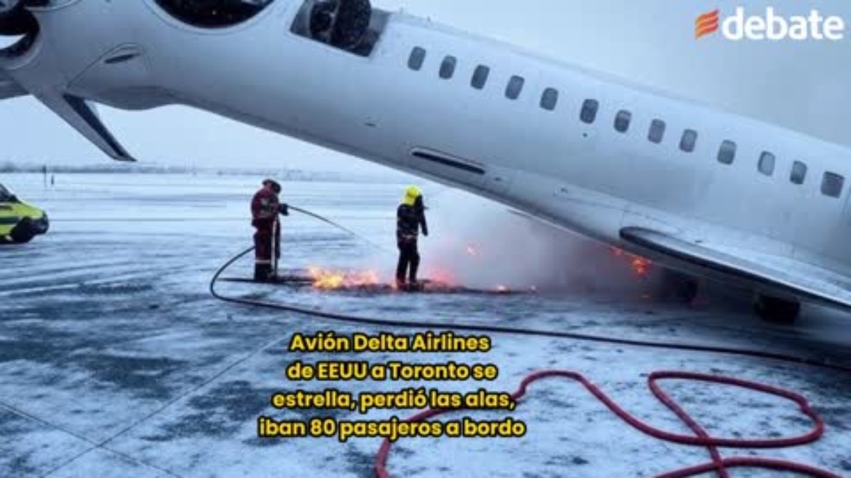 Avión Delta Airlines de EEUU a Toronto se estrella, perdió las alas ...