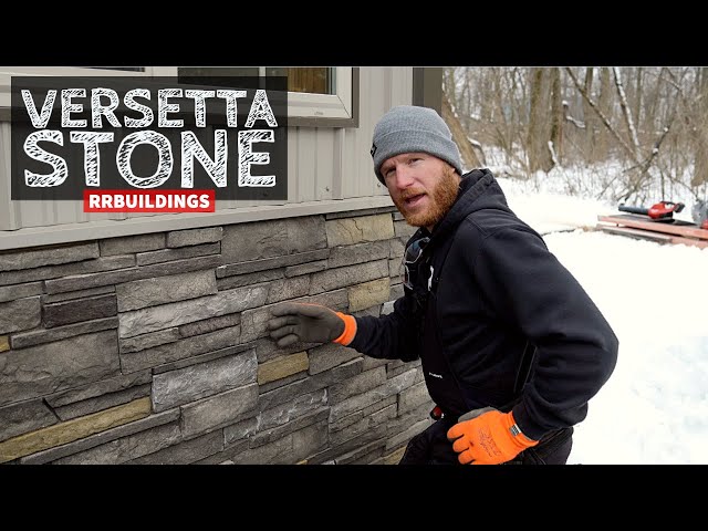 Installing the BEST Looking (FAKE) Faux Stone Versetta Stone by BORAL