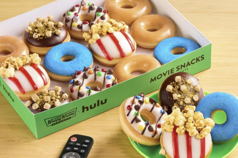 Krispy Kreme teams up with Hulu for new 'movie theater snack' doughnut ...