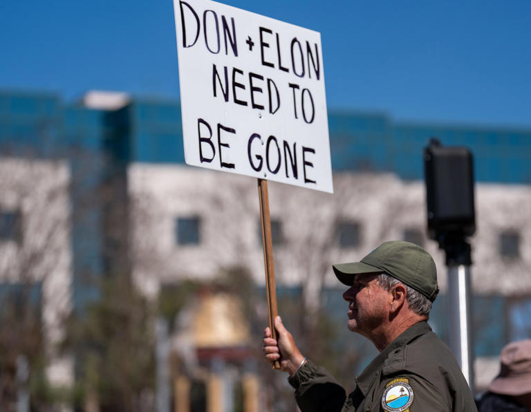 Demonstrations erupt around Florida for 'No Kings Day' national protest ...