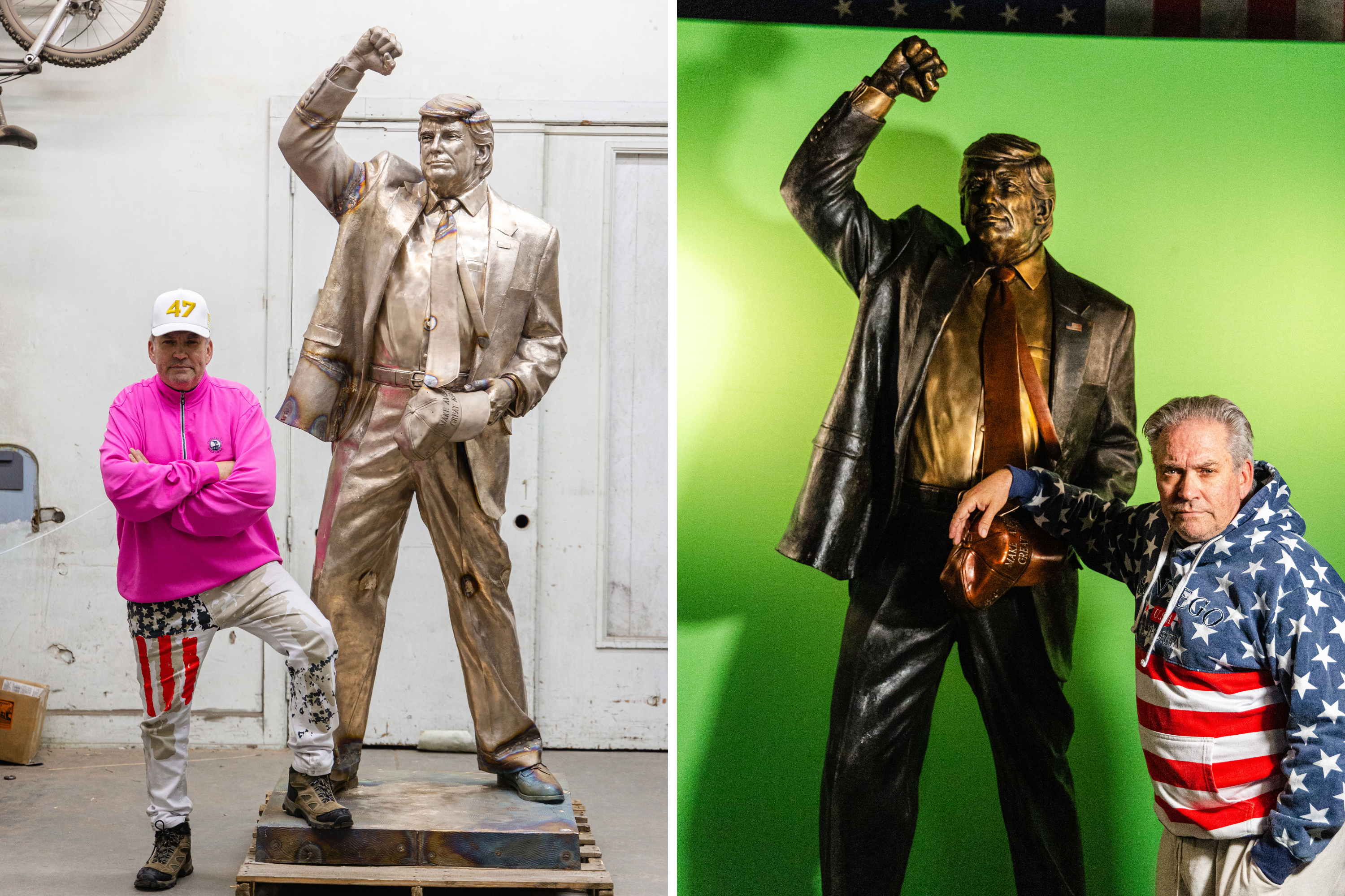 Meet the Man Building Statues for Donald Trump