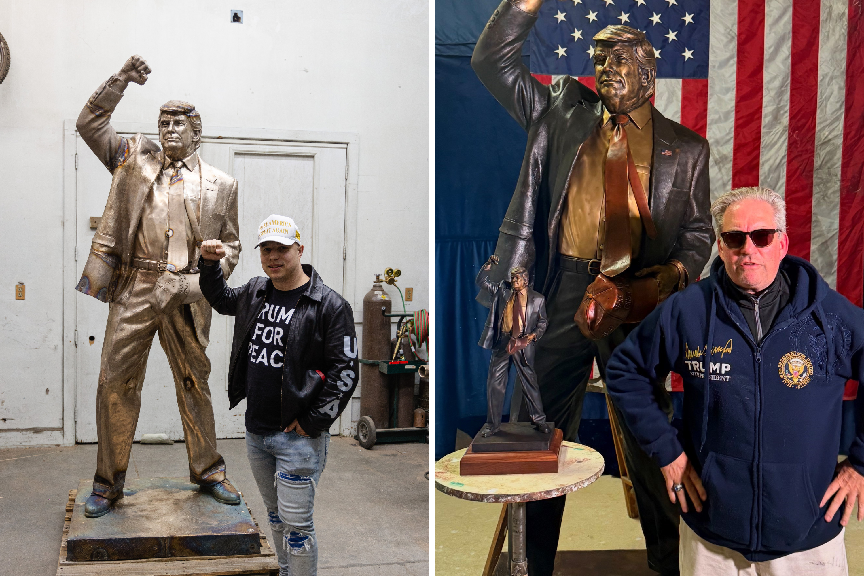 Meet the Man Building Statues for Donald Trump