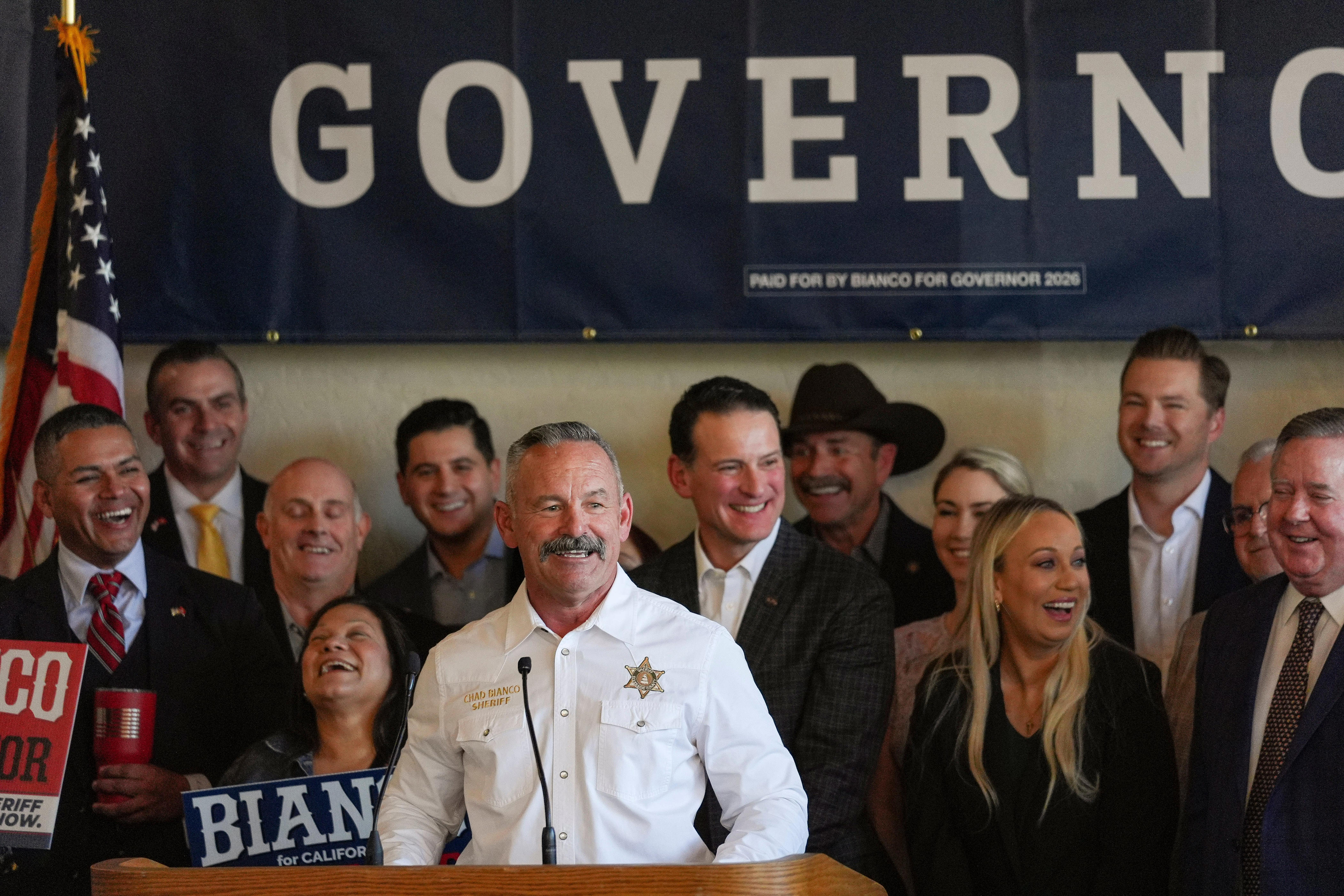Sheriff Chad Bianco kicks off campaign for California governor with ...